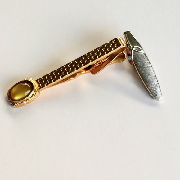 SWANK | Accessories | Mens Tie Clips Set Vintage Gold Silver | Poshmark